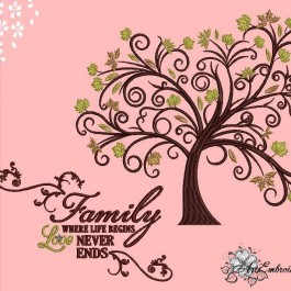 Art Embroidery|Family Tree