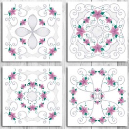 Stitch Emporium | Secrets Of Embroidery|Floral Delight Candlewick Quilt ...
