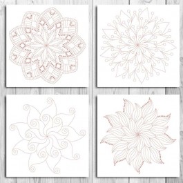 Stitch Emporium | Secrets Of Embroidery|Simple Mandala Blocks 1 Set