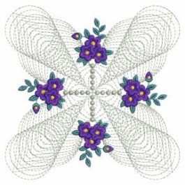 Ace Points Embroidery | Secrets Of Embroidery|Floral Enticement Quilt 2