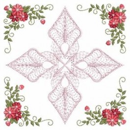 Ace Points Embroidery | Secrets Of Embroidery|Floral Enticement Quilt 3