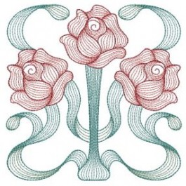 Ace Points Embroidery | Secrets Of Embroidery|Art Nouveau Florals