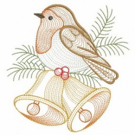 Ace Points Embroidery | Secrets Of Embroidery|Rippled Christmas Robin