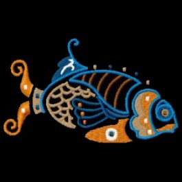 C Some Stitches | Secrets Of Embroidery|Native Fish * 4x4