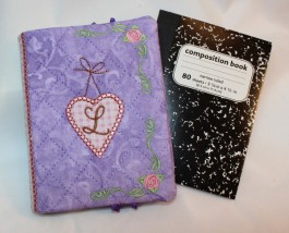 Omas Place | Secrets Of Embroidery|Heart Notebook Cover * 6x10