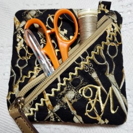 Omas Place | Secrets Of Embroidery|Diagonal Zip Bag