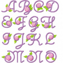 Omas Place | Secrets Of Embroidery|Tiny Rosebud Alphabet