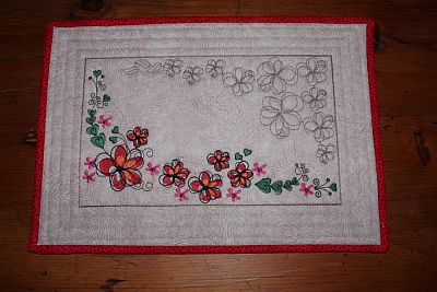 Allstitch | Secrets Of Embroidery|Floral Placemat