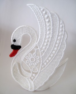 Sweet Heirloom Embroidery | Secrets Of Embroidery|3D FSL Swan