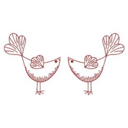 Sweet Heirloom Embroidery | Secrets Of Embroidery|Redwork Country Birds