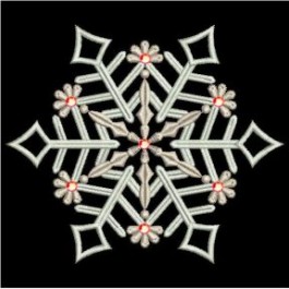Wind Bell Embroidery | Secrets Of Embroidery|Crystal Snowflakes